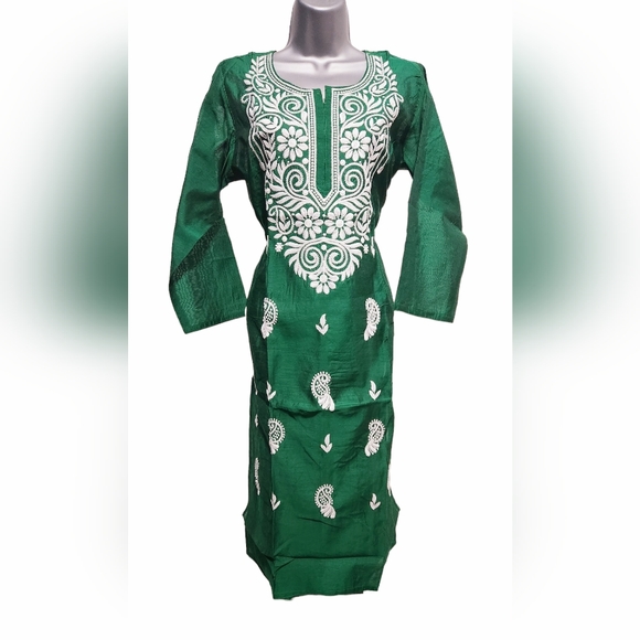 ASTA Selections | Kurtas | Asta Selections Hand Embroidered Cotton ...